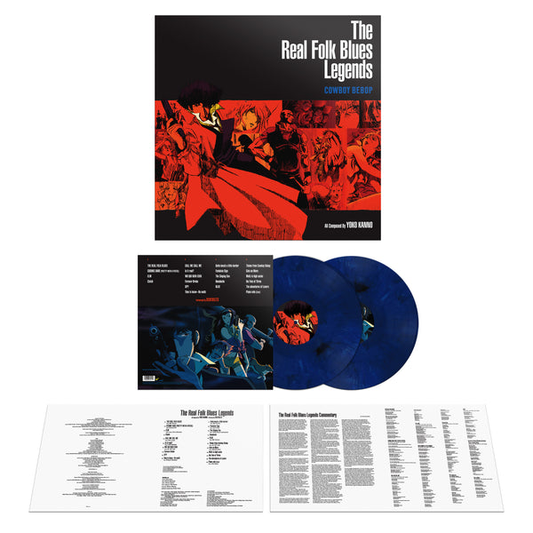 COWBOY BEBOP: The Real Folk Blues Legends - 2x 12" dark blue marbled v