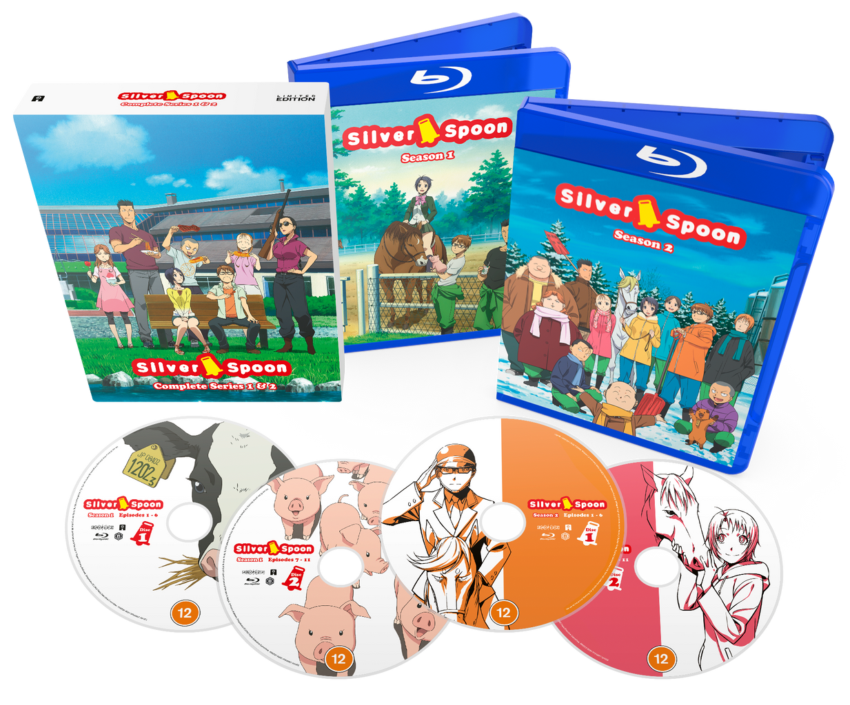 Silver Spoon Complete Series 1+2 Limited Edition Blu-ray